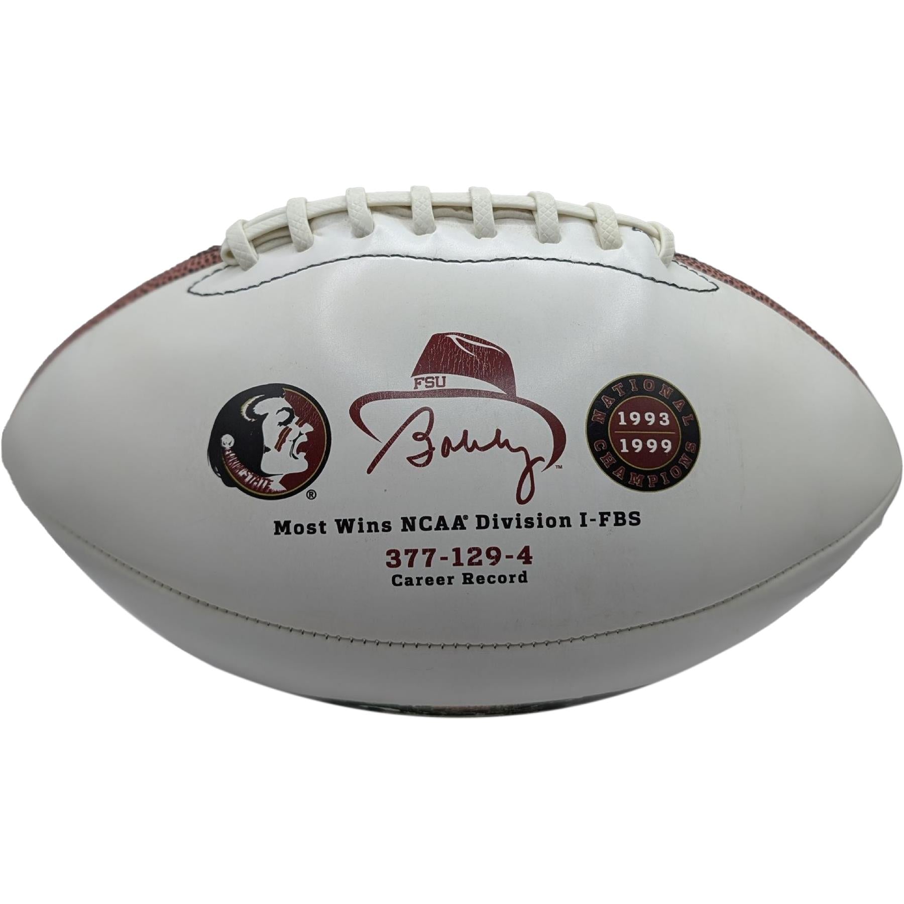 Bobby Bowden / FSU Seminoles Commemorative "Signature" Football ...