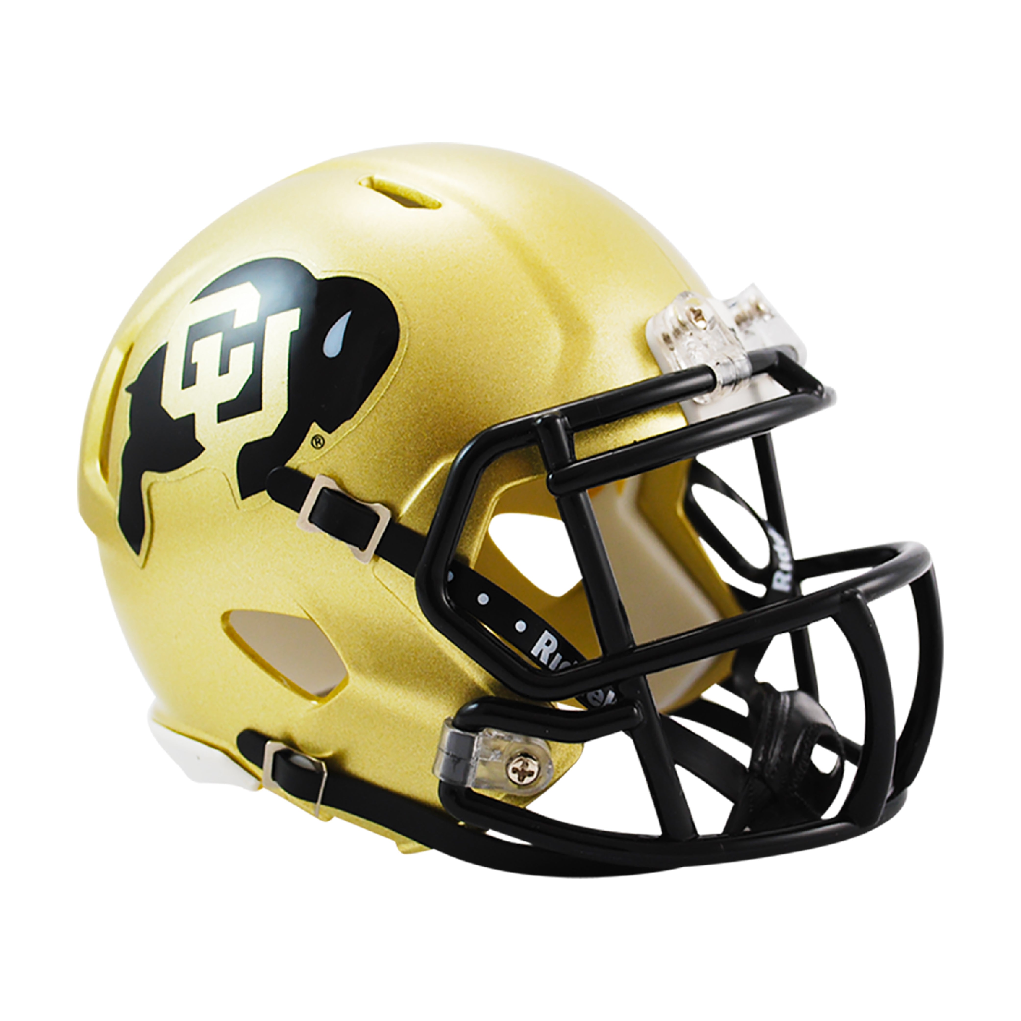 Colorado Buffaloes Gold Shell Riddell Speed Mini Football Helmet ...