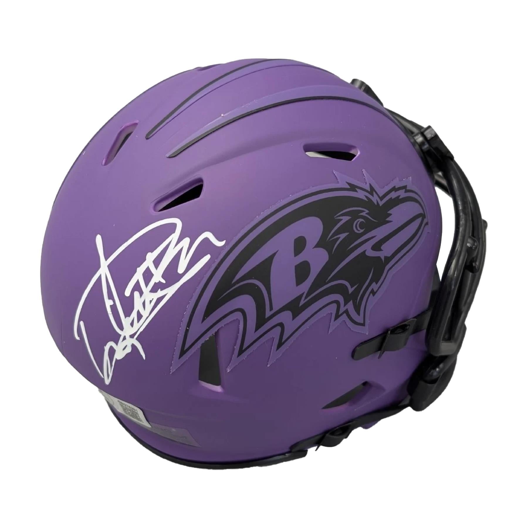 Derrick Henry Autographed Baltimore Ravens Rave Mini Helmet - Beckett ...