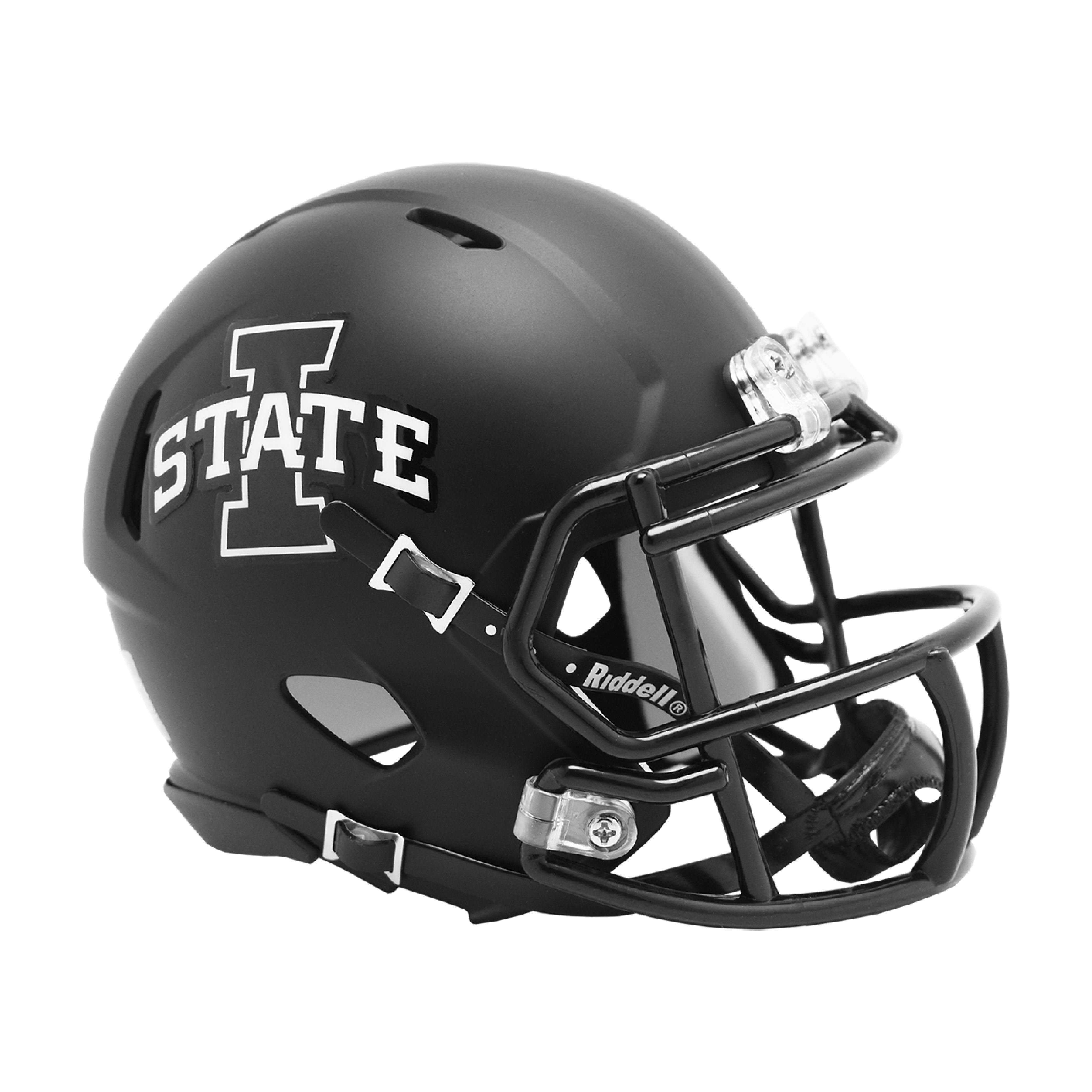 Iowa State Cyclones Riddell Speed Mini Satin Black Football Helmet ...
