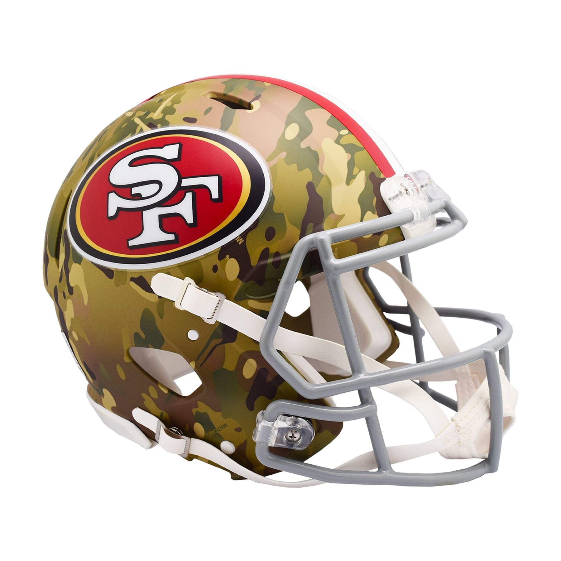 San Francisco 49ers CAMO Full Size Authentic Football Helmet – Creative ...